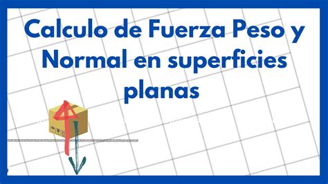 Calculo De Fuerzas PESO Y NORMAL En Superficies PLANAS YouTube