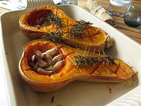 Butternut rôtie à l ail et au romarin de Audrey Cuisine et ses