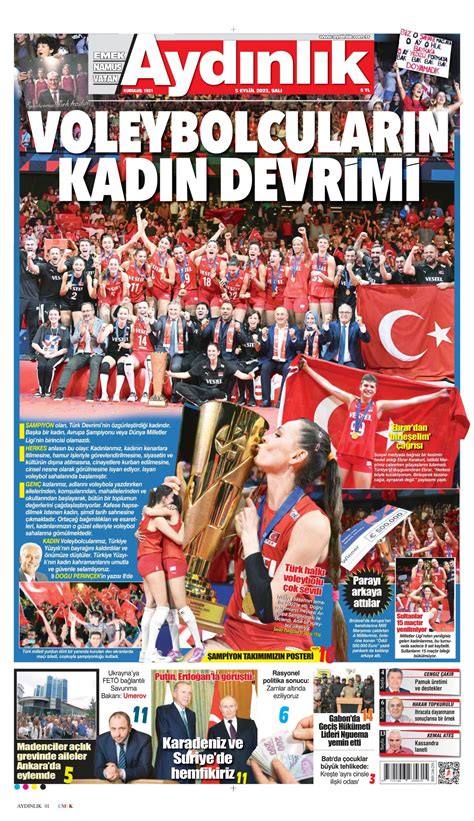 Aydınlık Gazetesi Aydınlık Manşet Oku Haberler 05 Eylül 2023