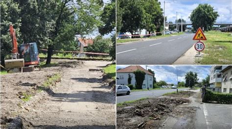 ČAKOVEC Započeli su radovi na sanaciji pješačke staze u dijelu ulice dr