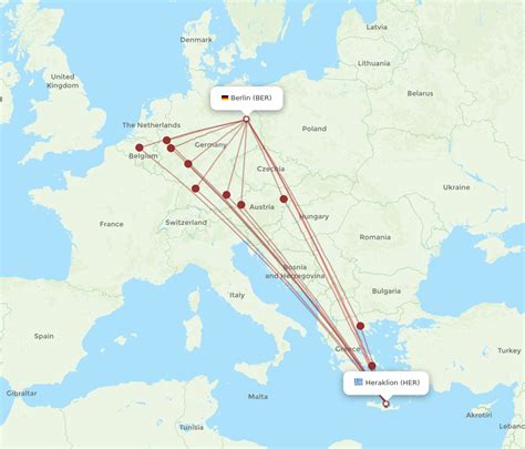 Flights From Berlin To Heraklion BER To HER Flight Routes
