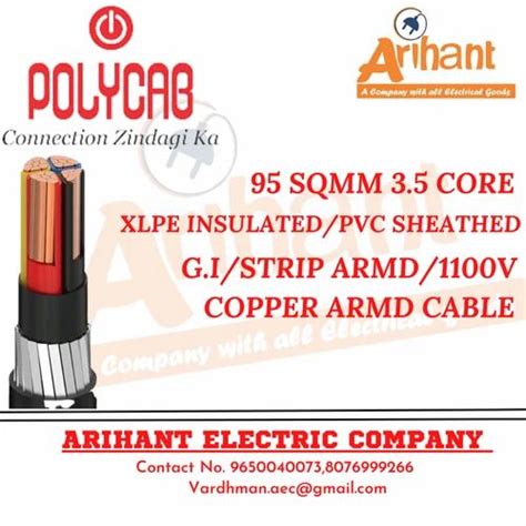 Polycab 95 Sq Mm Copper Armoured Cable At Rs 35 52 Meter In New Delhi