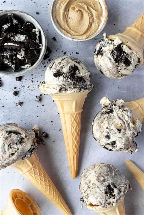 No Churn Peanut Butter Oreo Ice Cream Vegan Domestic Gothess