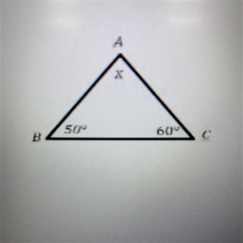 6 The Value Of The Unknown Angle X Is Brainly In