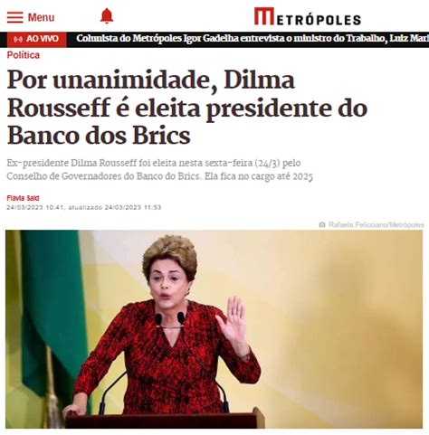 Relat Rio Brasil R B On Twitter Como Na Elei O Para Ditador Da