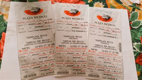 TAUROMAQUIAS Boletos PLAZA TOROS MEXICO JOSE TOMAS 2017 Martes 12 De