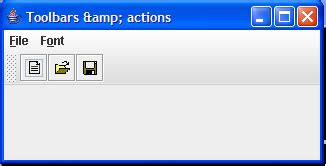 An Example Of JToolBar Toolbar Swing JFC Java