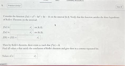solved consider the function f x x3−3x2 2x−11 on the