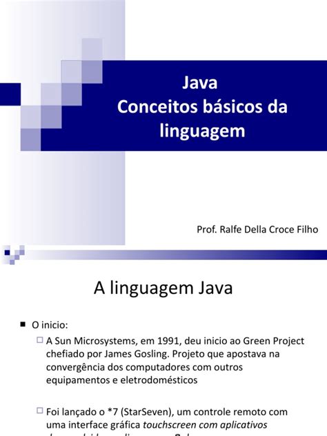 java conceitos básicos da linguagem pdf java linguagem de programação linguagem de