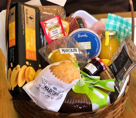 Cesta de café da manhã sem glúten Marcolini