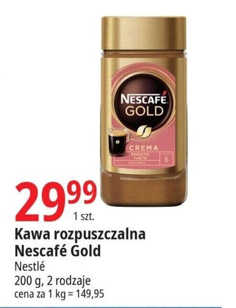 Promocja Kawa rozpuszczalna Nescafé Gold 200 g E Leclerc
