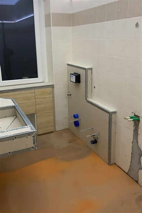 Da Antiquato A Bagno Moderno In Resina A Lugano Pavimento Moderno