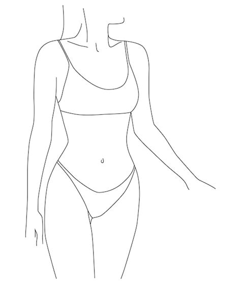 A silhueta do corpo é uma linha silhueta feminina Vetor Premium