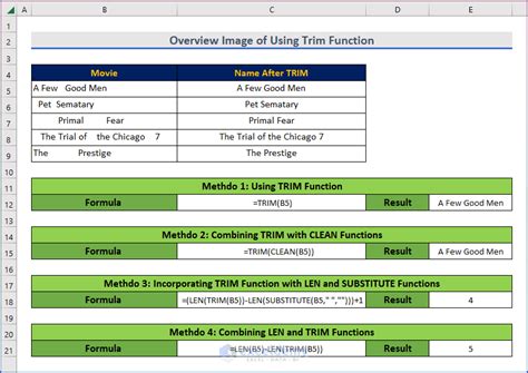 How To Use TRIM Function In Excel 7 Suitable Examples