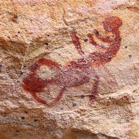 Serra Da Capivara Cave Paintings Mural Painting Fresco Paleolithic