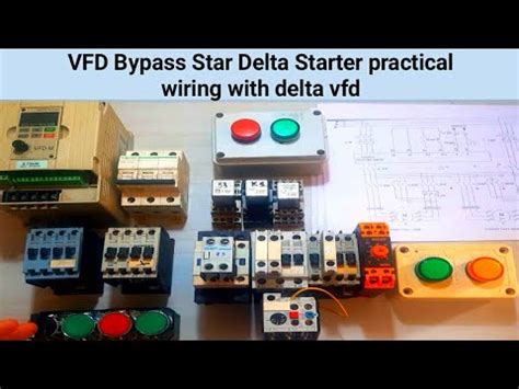 VFD Bypass Star Delta Starter Practical Wiring Testing In Hindi