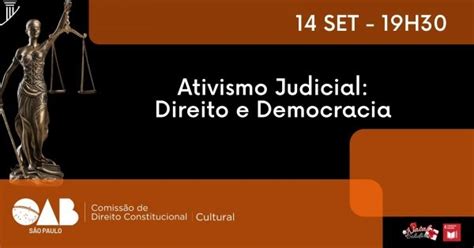 Ativismo Judicial Direito E Democracia Online Sympla