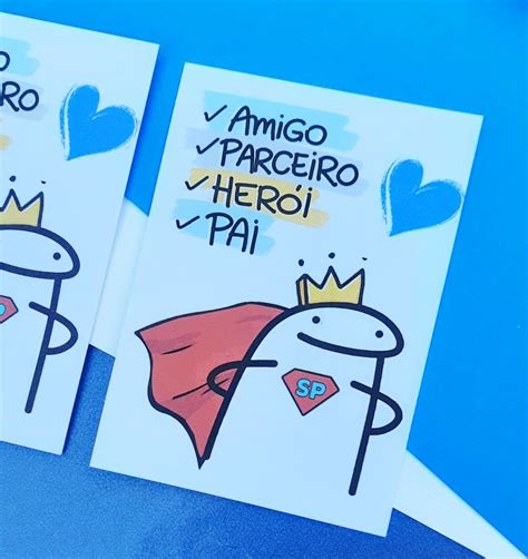 Cartão flork dia dos pais 25 unidades R E ARTES