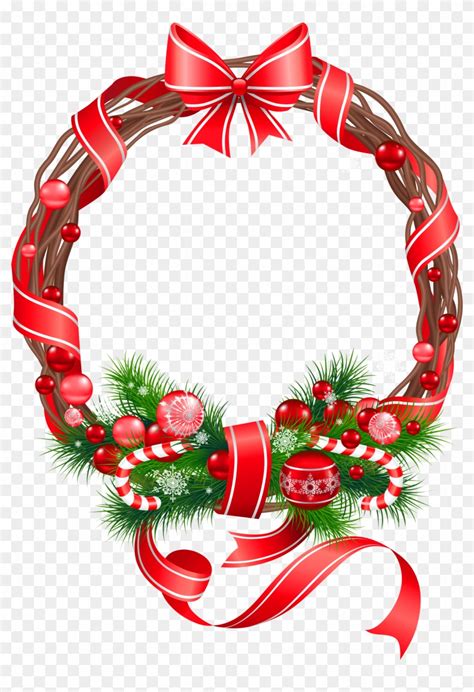 Christmas Png Wreath Ornament Clipart Christmas Wreath Clipart Red