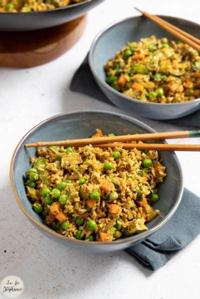 Riz frit chinois au tofu à la cantonaise