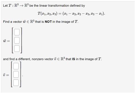 solved let t r3→r3 be the linear transformation defined by