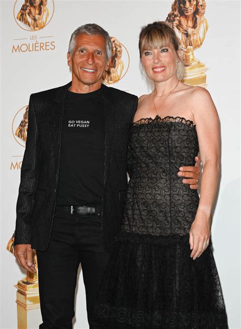 Photo Nagui et sa femme Mélanie Page au photocall de la 33ème