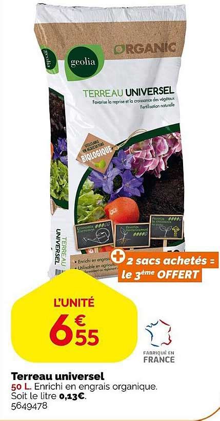 Promo Terreau Universel Organic Chez WELDOM ICatalogue Fr