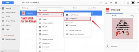 How To Convert Image PDF Files To Docx Files Using Google Drive
