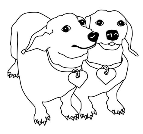 Dackel Hunde Ausmalbilder Kostenlos Herunterladen Ausdrucken Oder