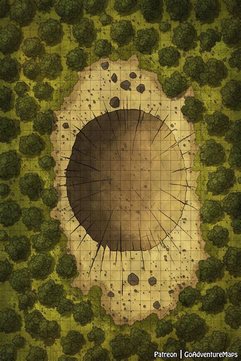 Oc Art The Big Crater Battle Map 24x36 Rdnd