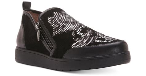 Donald J Pliner Mylasp Suede Embellished Slip On Sneakers In Black Lyst
