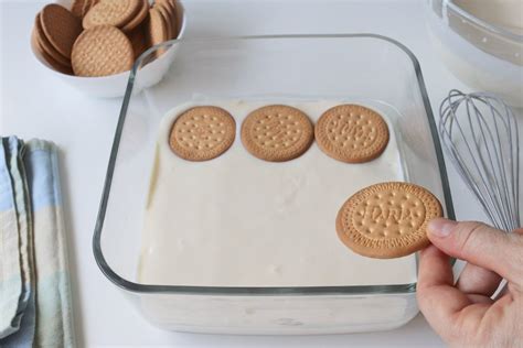 Carlota de limón tradicional postre cremoso con galletas mexicano