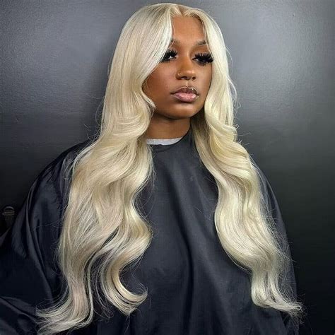 Ash Blonde Silky Straight Human Hair Wigs 13x4 HD Lace Frontal Wig With