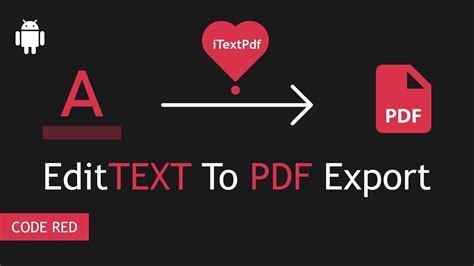 text [edittext] to pdf itextpdf android to pdf youtube