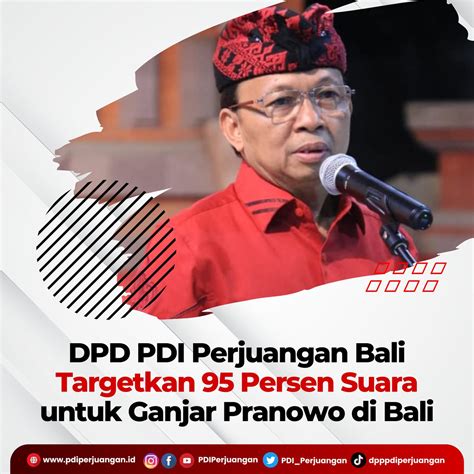PDI Perjuangan On Twitter DPD PDI Perjuangan Bali Targetkan 95 Persen