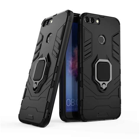 Funda Protectora Para Huawei P Smart 2018 Carcasa Con Soporte De