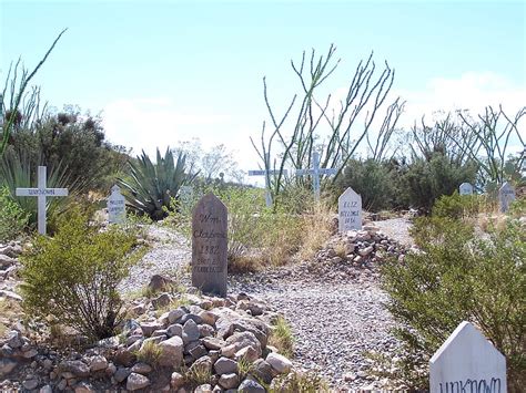 Boothill Cemetery Markers Tombstone Arizona Mining Graveyards