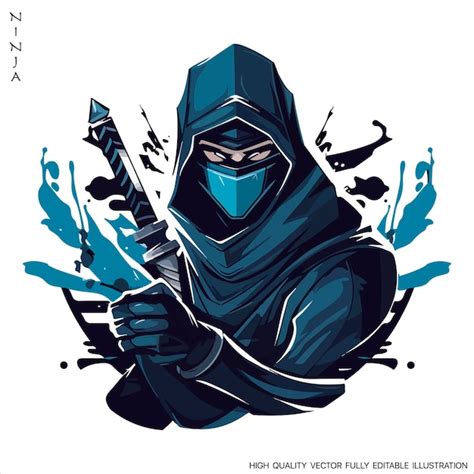 Premium Vector Ninja Mascot Logo Vector Template Creative Ninja
