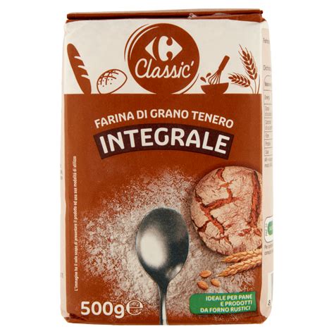 Carrefour Classic Farina Di Grano Tenero Integrale 500 G Carrefour
