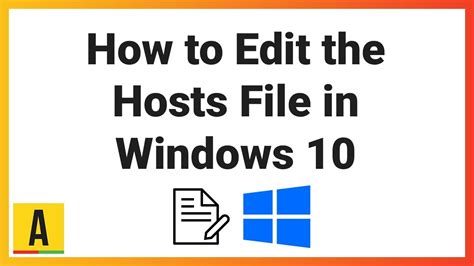 How To Edit The Hosts File In Windows 10 Block Websites YouTube