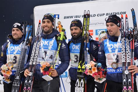 Photo Biathlon La France Remporte Le Relais Messieurs Lors De La
