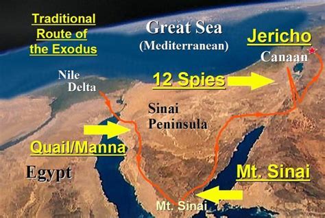 Mount Sinai Bible Map