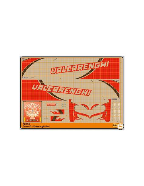 Valcarenghi Scania S500 Red Model Truck Decals 1 87 Max Model