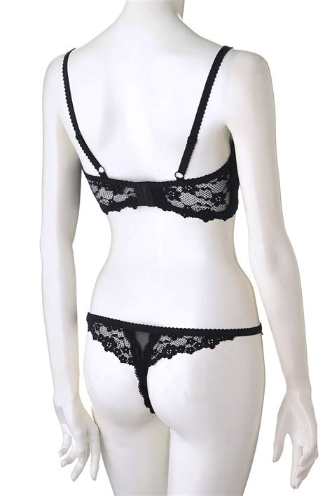 Letica cupless set カップレスブラクロッチレスショーツ2点セットオープンクロッチ黒 高級Sexyランジェリー