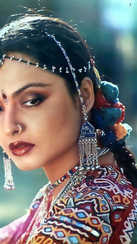 Rekha Bollywood Actress Vintage HD Phone Wallpaper Pxfuel