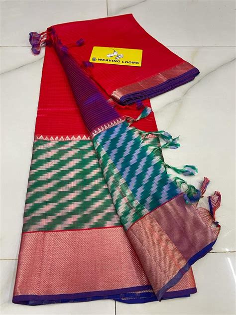 Mangalagiri Handloom Missing Chex Sarees
