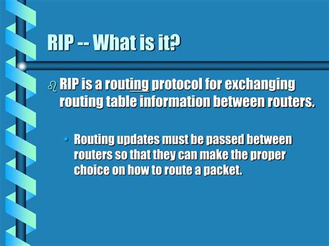 Ppt Routing Information Protocol Rip Powerpoint Presentation Free