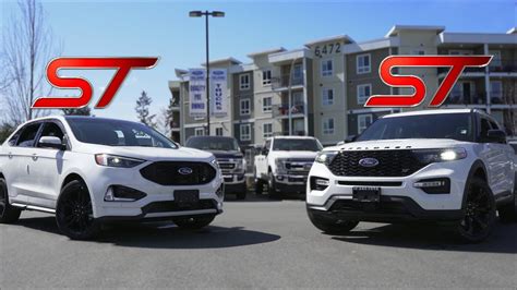 2020 Ford Edge ST Vs 2020 Ford Explorer ST What S The Difference