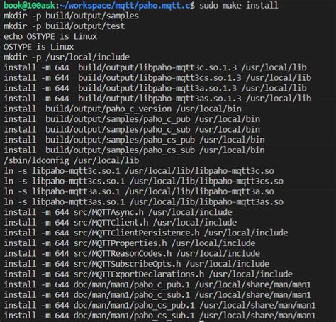 【嵌入式linux应用开发】初步移植mqtt到ubuntu和linux开发板 摘星