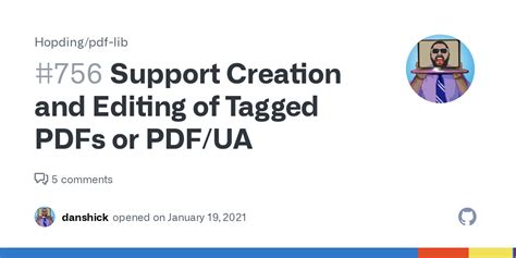 support creation and editing of tagged pdfs or pdf ua · issue 756 · hopding pdf lib · github
